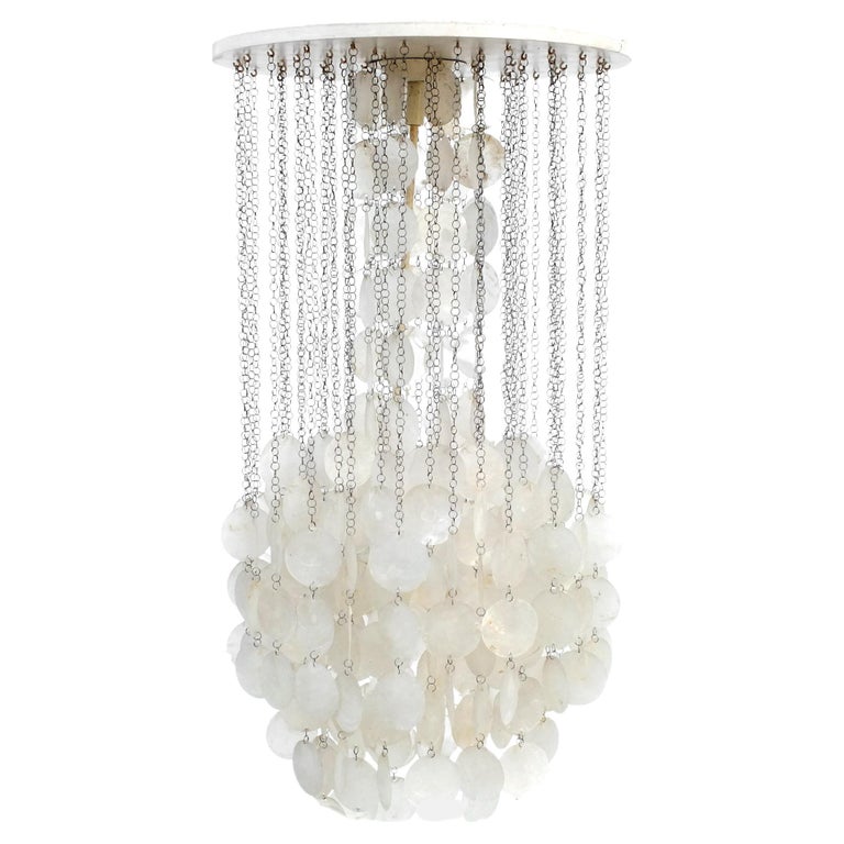 1970s Verner Panton Ceiling Lamp "Fun" Mother Pearl by Luber Original ...