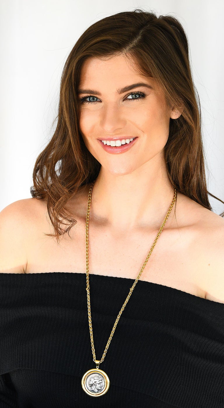 1970's Vintage Ancient Coin 14 Karat Gold Alexander the Great Athena ...