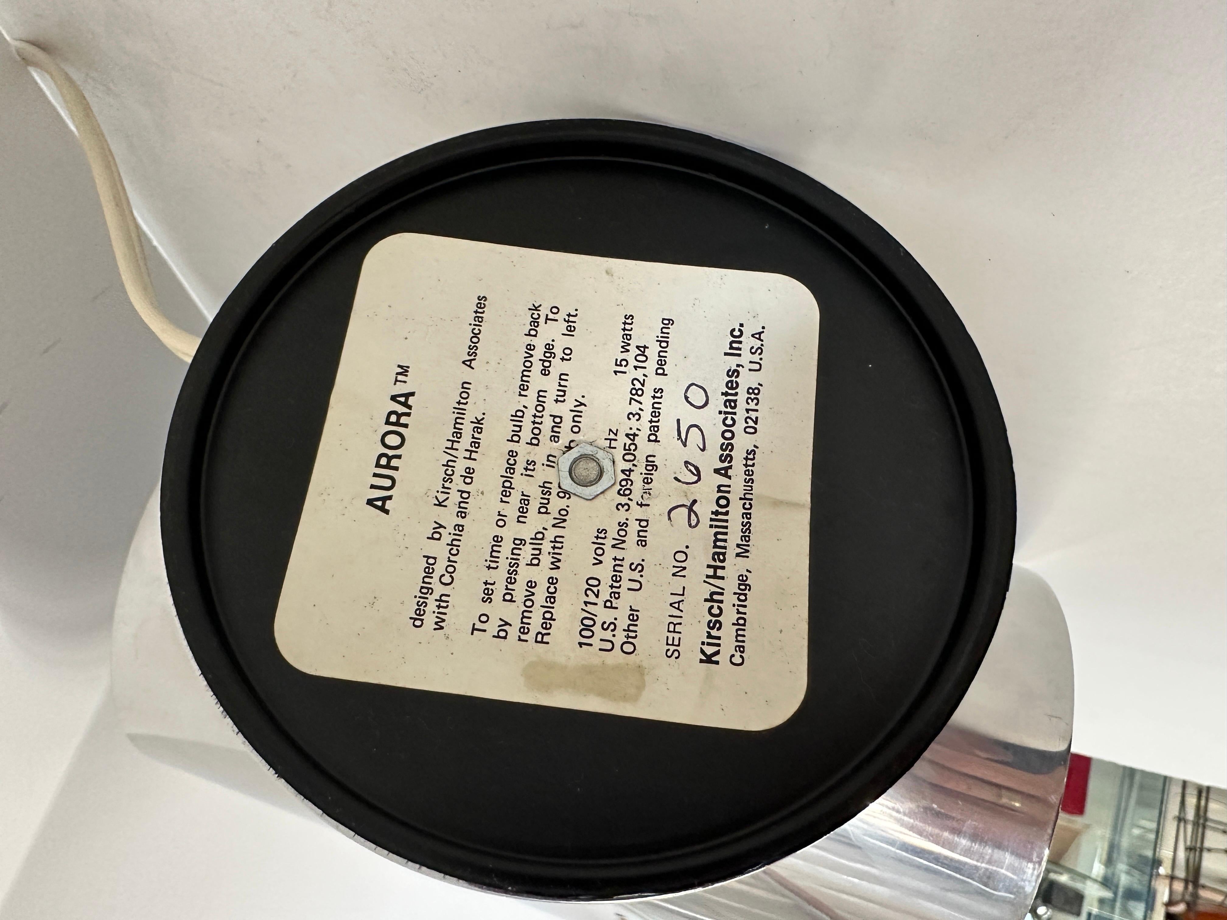 1970s Vintage Aurora Clock at 1stDibs
