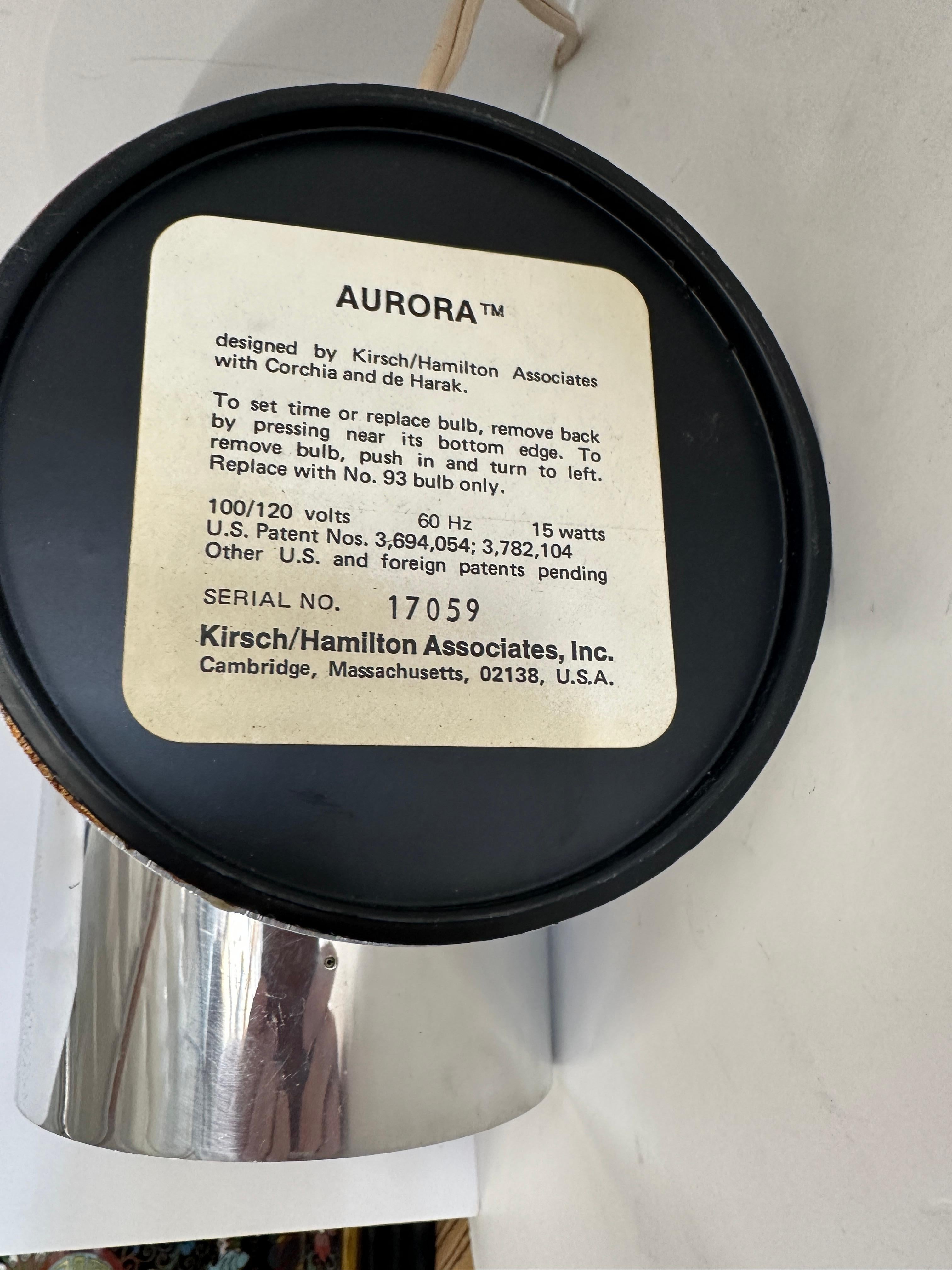 1970s Vintage Aurora Clock at 1stDibs