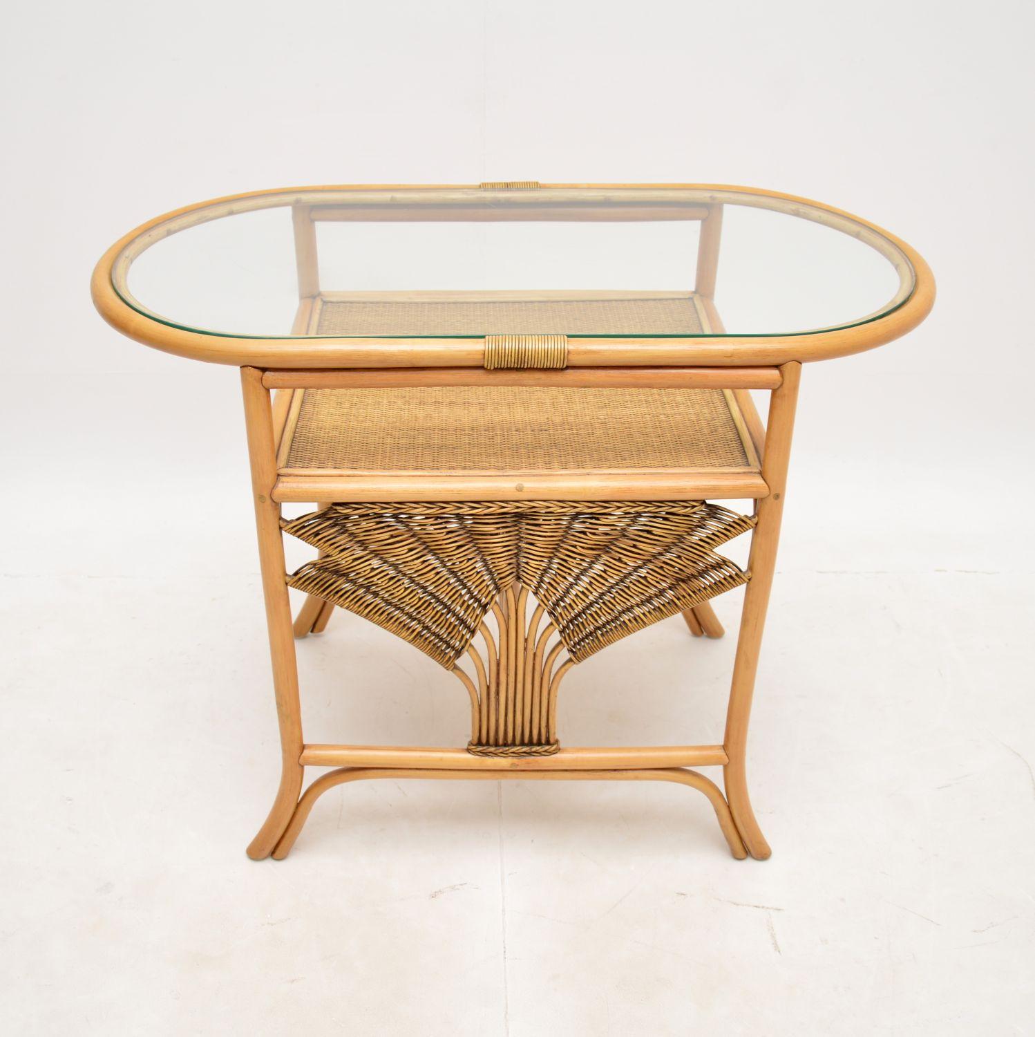 1970s Vintage Bamboo Rattan Table and Chairs at 1stDibs | rattan ...