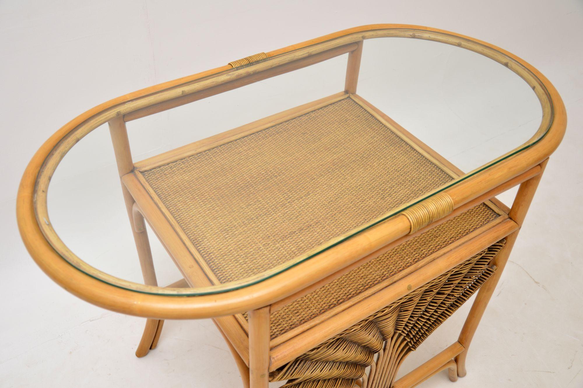 1970s Vintage Bamboo Rattan Table and Chairs at 1stDibs | rattan ...