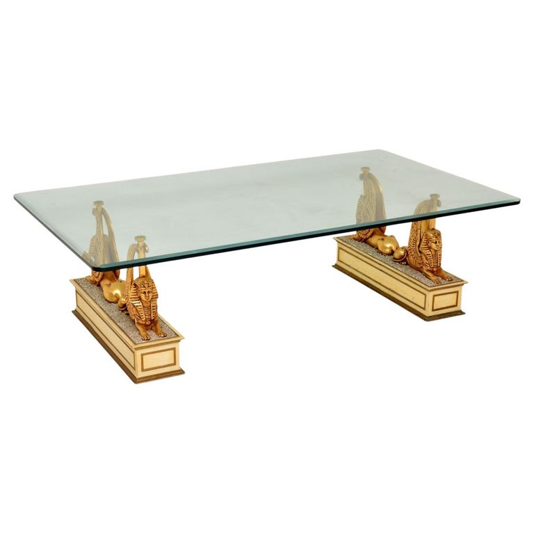 1970's Vintage Egyptian Inspired Coffee Table For Sale at 1stDibs