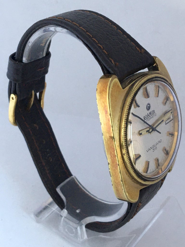 1970s vintage Gold-Plated / Stainless Steel Roamer Automatic Vanguard ...