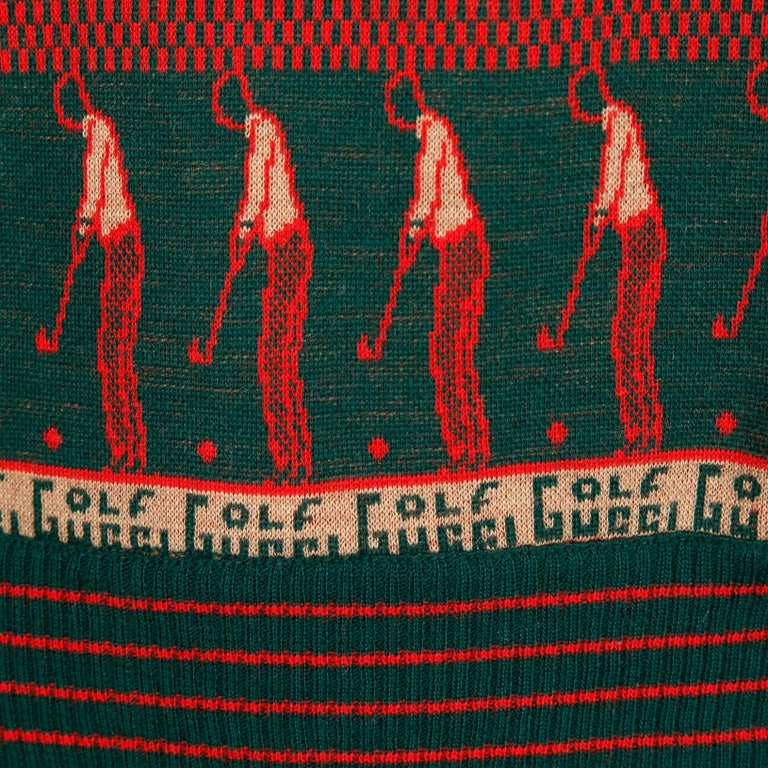 1970s Vintage Gucci Golf Sweater Top at 1stDibs | vintage gucci sweater ...