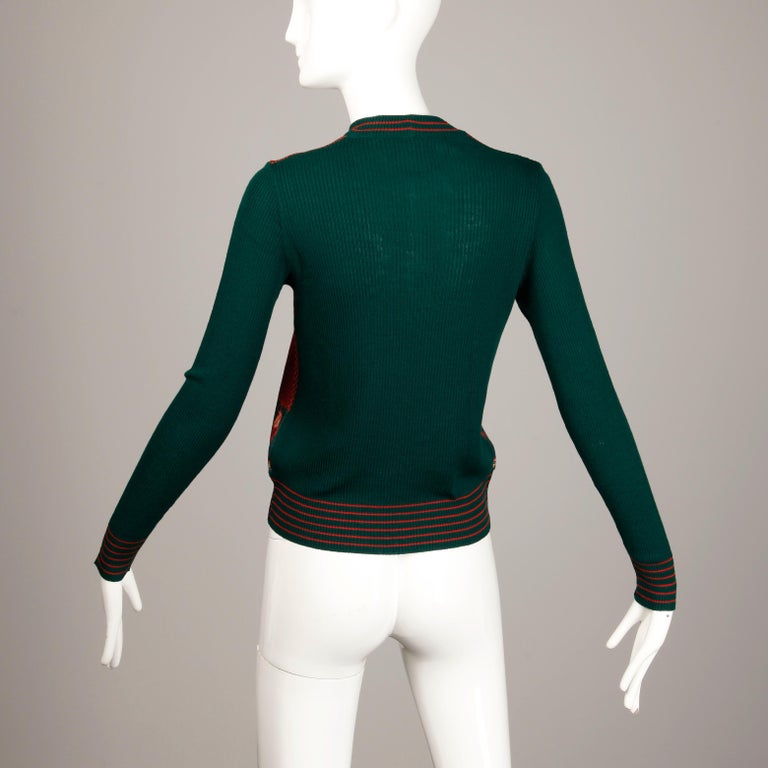 1970s Vintage Gucci Golf Sweater Top at 1stDibs | vintage gucci sweater ...