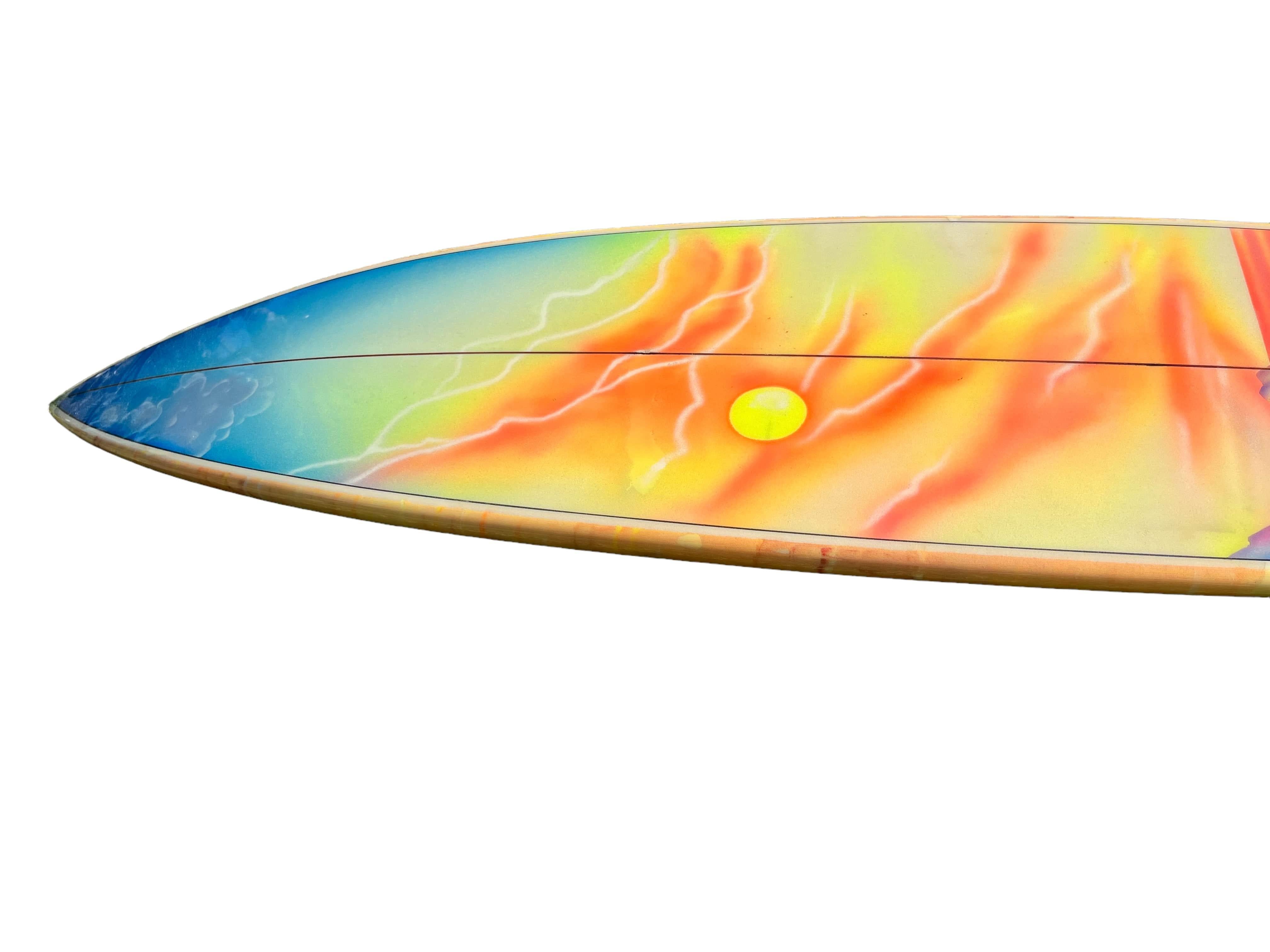 1970s Vintage Hot Buttered Wave Mural Surfboard by Terry Fitzgerald at ...