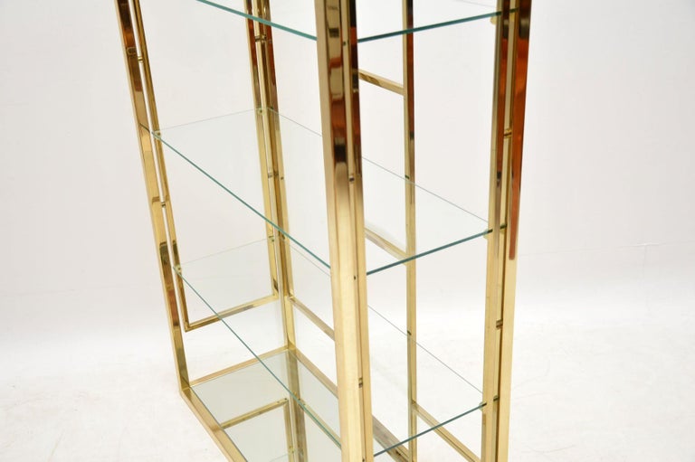 1970s Vintage Italian Brass Display Cabinet at 1stDibs | brass display ...