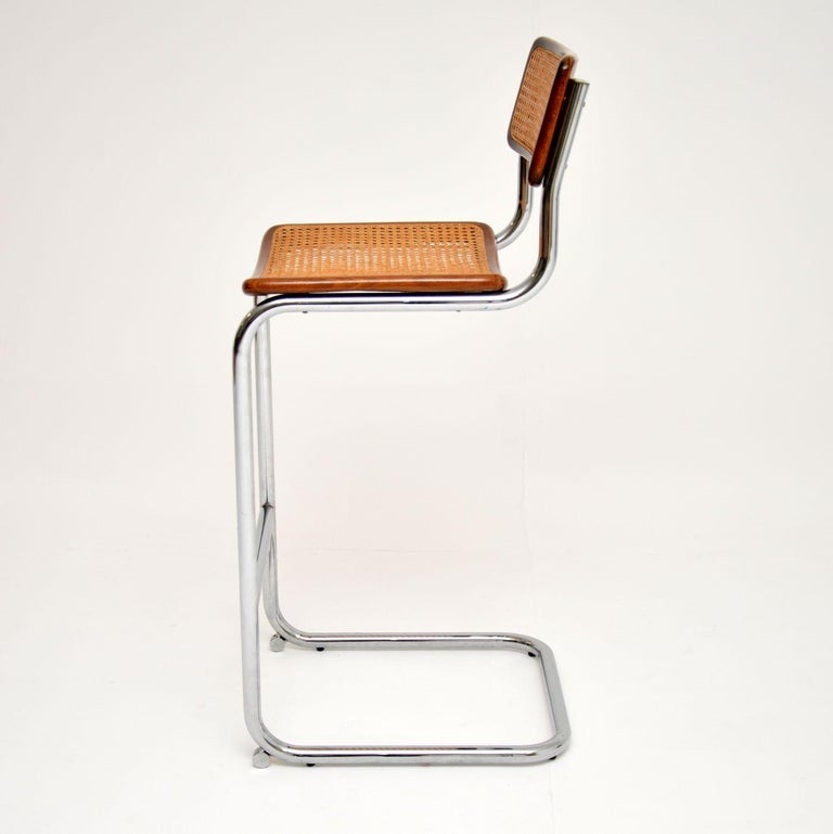 1970s Vintage Marcel Breuer Style Cesca Bar Stool at 1stDibs