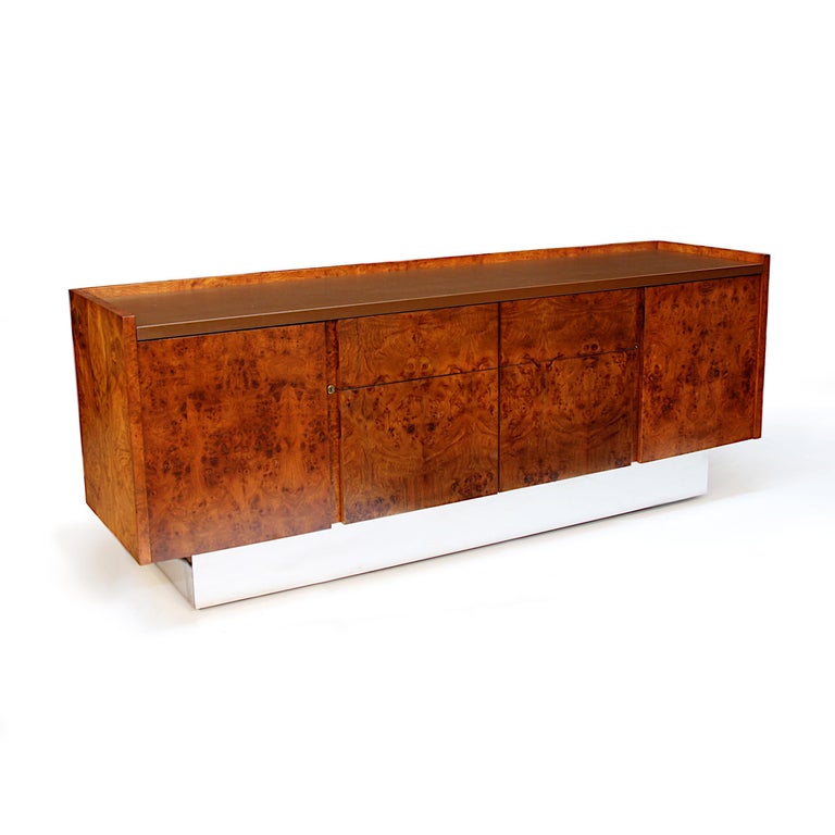 1970s Vintage Mid-Century Modern Minimalist Floating Credenza by ...