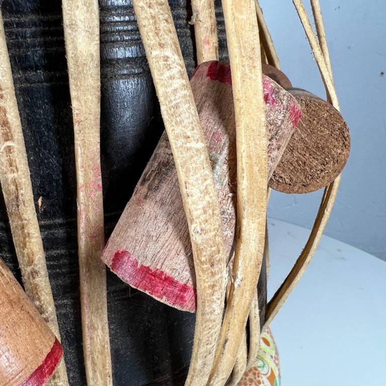 1970s Vintage Musical Tabla Wood Drum from Bombay India For Sale at 1stDibs