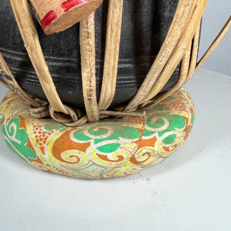 1970s Vintage Musical Tabla Wood Drum from Bombay India For Sale at 1stDibs