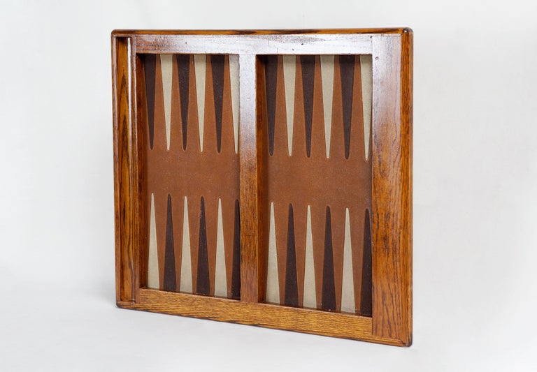 1970s Vintage Oak Backgammon Board at 1stDibs
