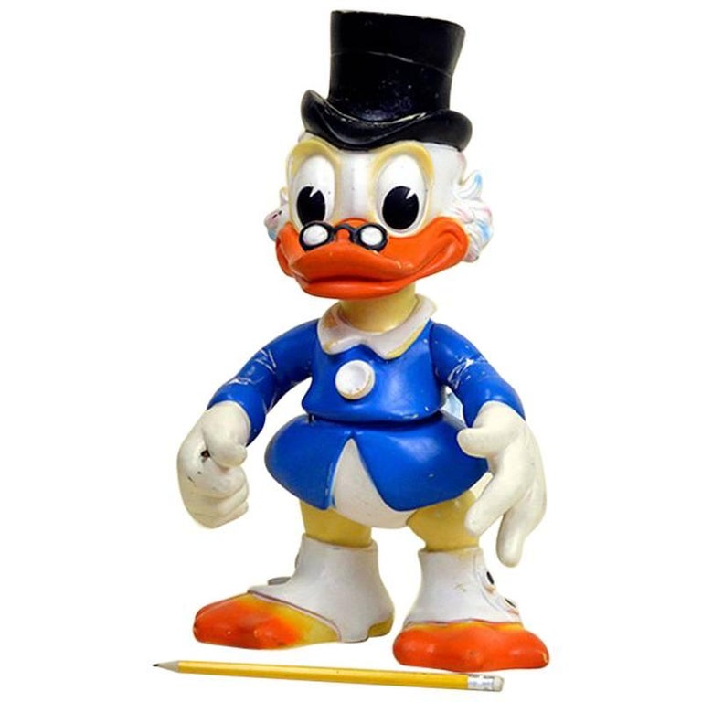 1970s Vintage Original Disney Uncle Scrooge Rubber Squeak Toy Made in ...