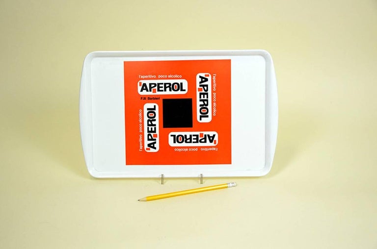 1970s Vintage Plastic Italian Aperol Bar Tray For Sale at 1stDibs