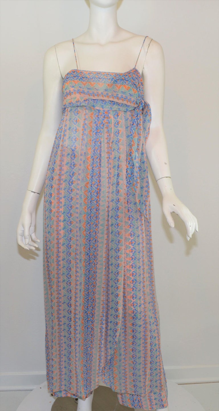1970's Vintage Stephen Burrows Printed Crepe 3-Piece Ensemble Set For ...