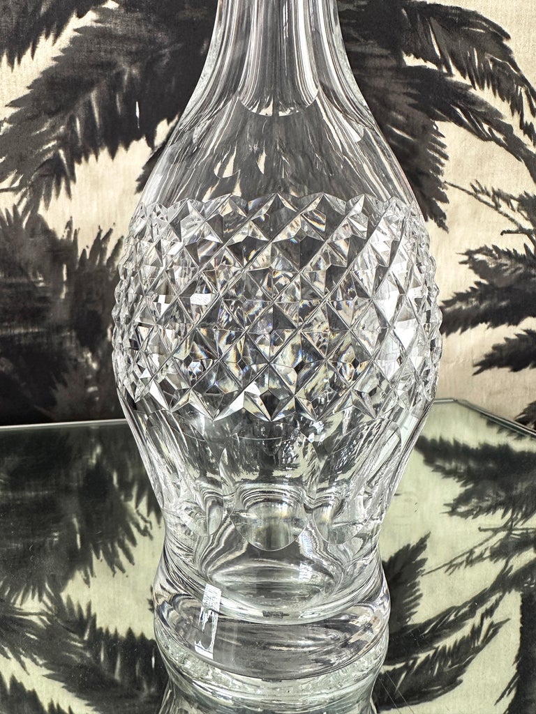 1970's Waterford Crystal Decanter Featuring Faceted Circles and Etched ...