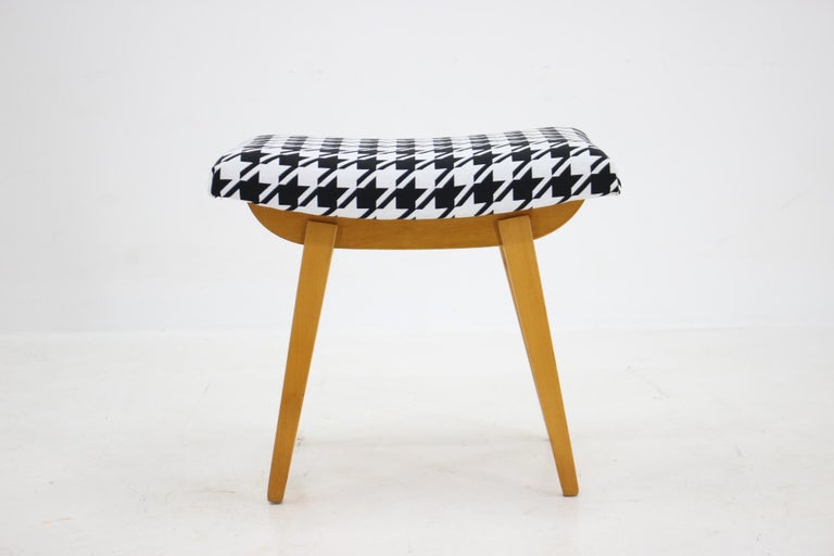 1970s Wood Stool, Czechoslovakia For Sale at 1stDibs