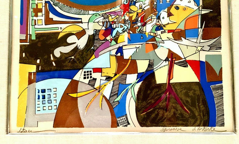 1970s "Yearn for Peace" Lithograph by, Yona Lotan Signed Artist Proof ...