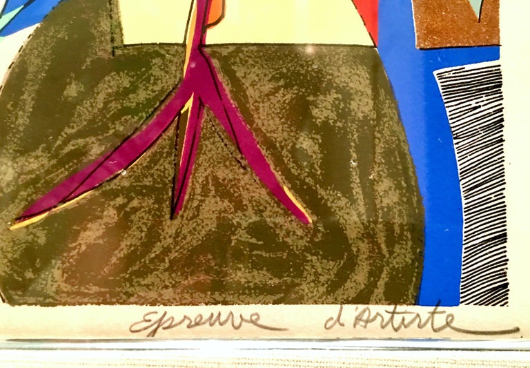 1970s "Yearn for Peace" Lithograph by, Yona Lotan Signed Artist Proof ...