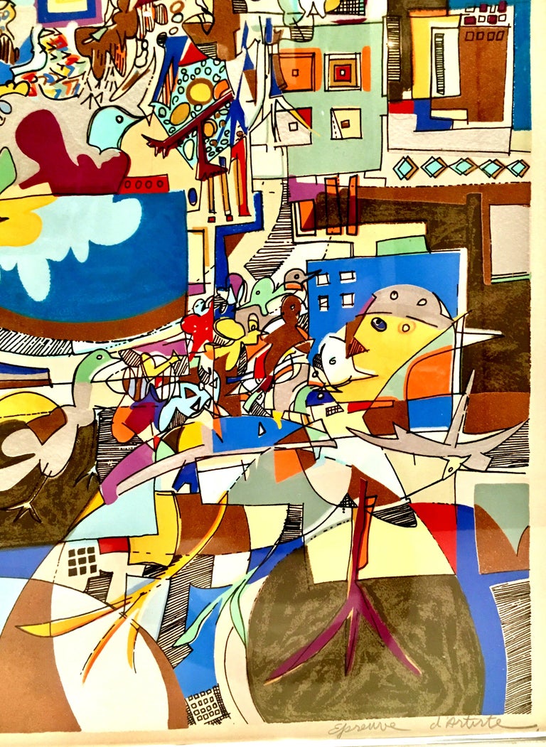 1970s "Yearn for Peace" Lithograph by, Yona Lotan Signed Artist Proof ...