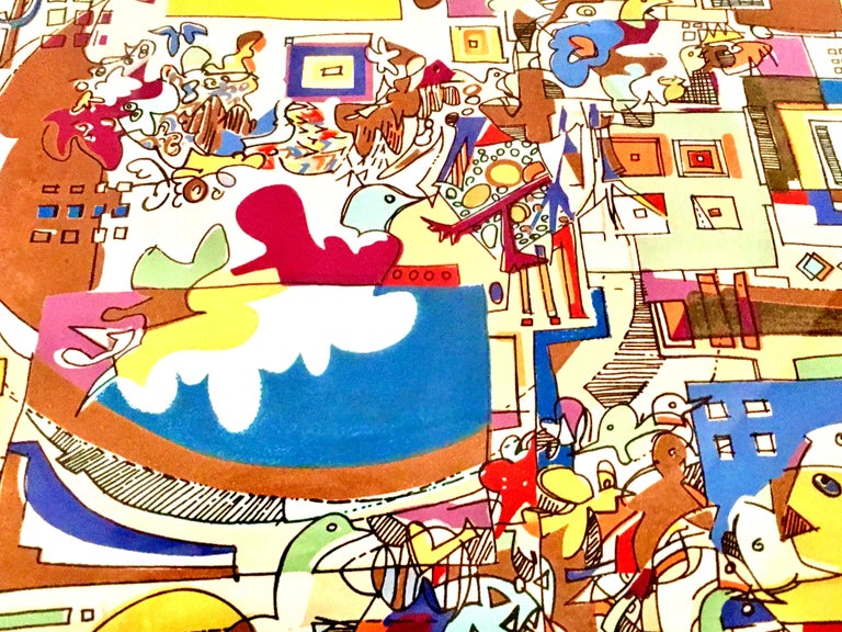 1970s "Yearn for Peace" Lithograph by, Yona Lotan Signed Artist Proof ...