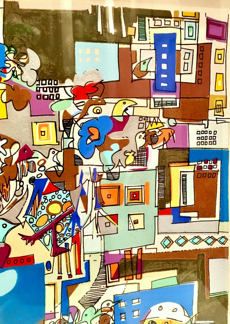 1970s "Yearn for Peace" Lithograph by, Yona Lotan Signed Artist Proof ...