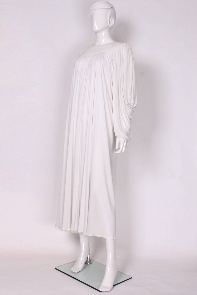 1970s Yuki London White Gown at 1stDibs