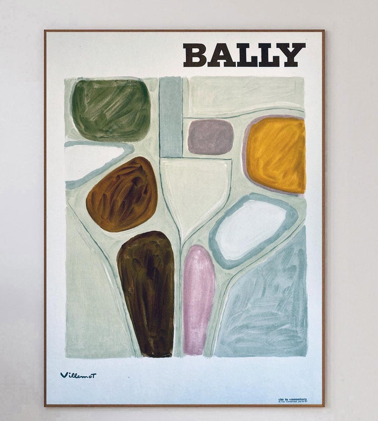Bally – Abstraktes Original-Vintage-Poster, 1971 im Angebot bei 1stDibs