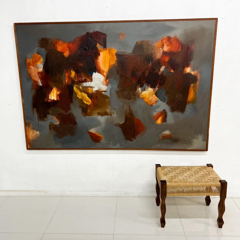1972 Abstract Oil on Canvas Massive Artwork B. T. Kim 72 Painting For ...