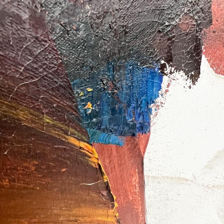 1972 Abstract Oil on Canvas Massive Artwork B. T. Kim 72 Painting For ...
