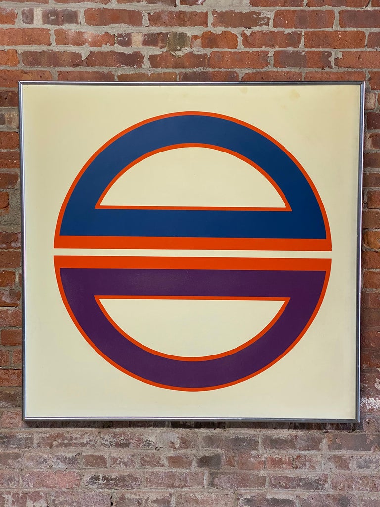 1972 Greg Copeland Hard Edge Abstract Screen Print For Sale at 1stDibs
