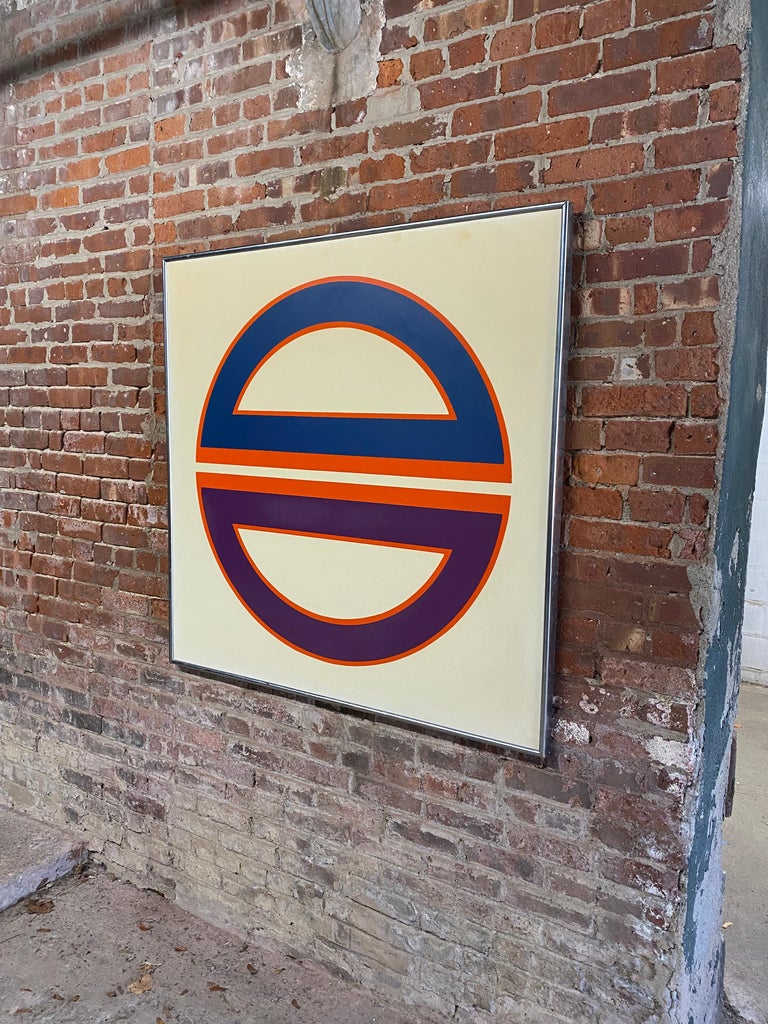 1972 Greg Copeland Hard Edge Abstract Screen Print For Sale at 1stDibs