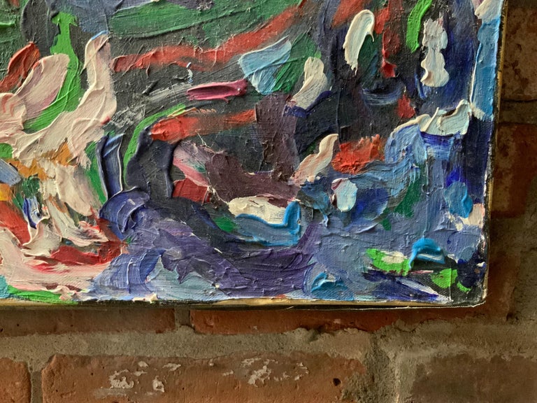 1973 Abstract Action Painting For Sale at 1stDibs