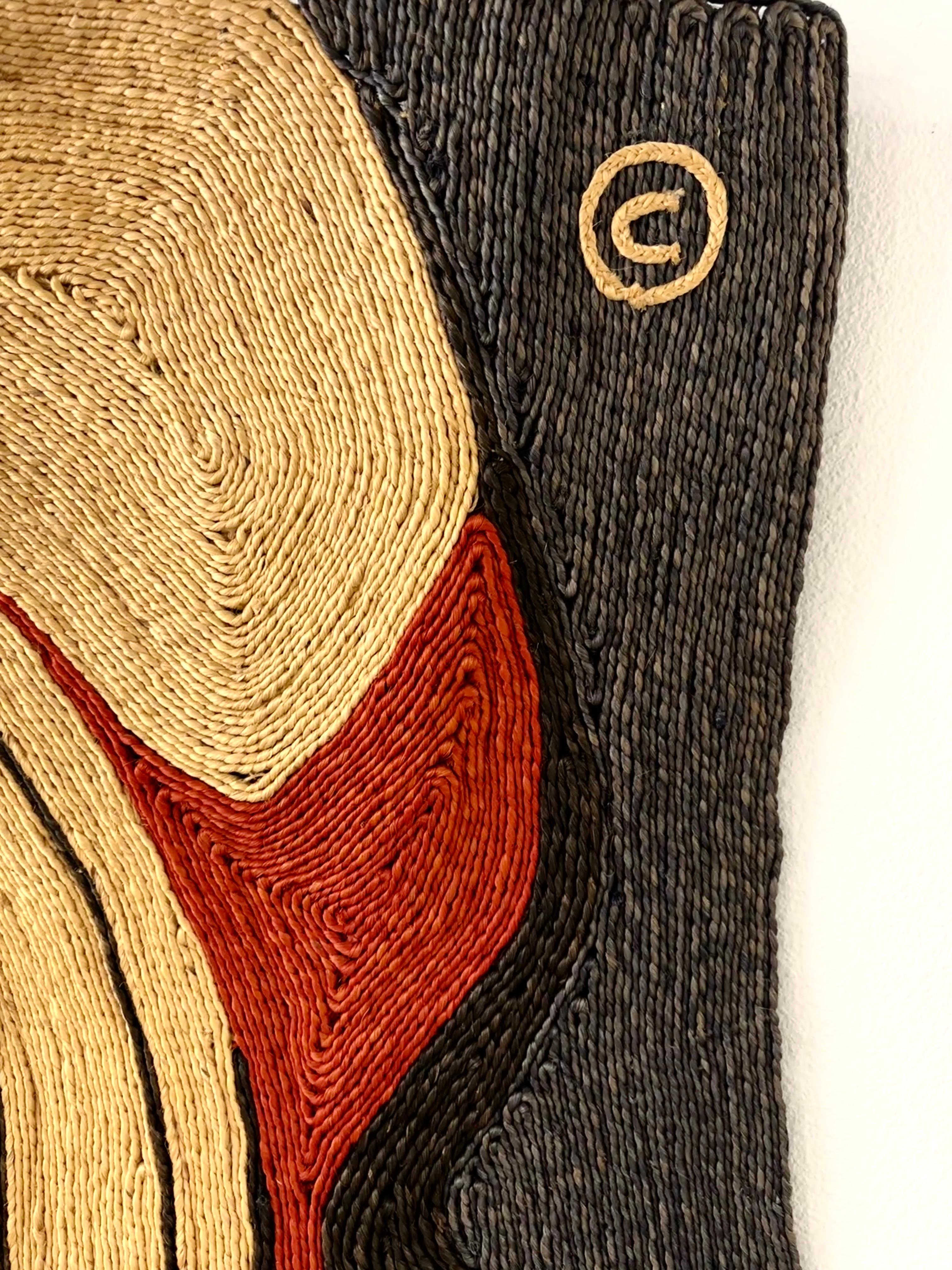 1974 Alexander Calder Jute Weaving “Number 9” For Sale at 1stDibs