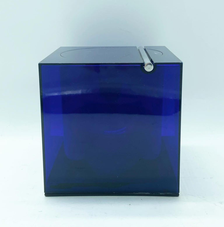 Cini and Nils Studio O.P.I. Milano Blue Acrylic Ice Box/Bucket, Italy ...