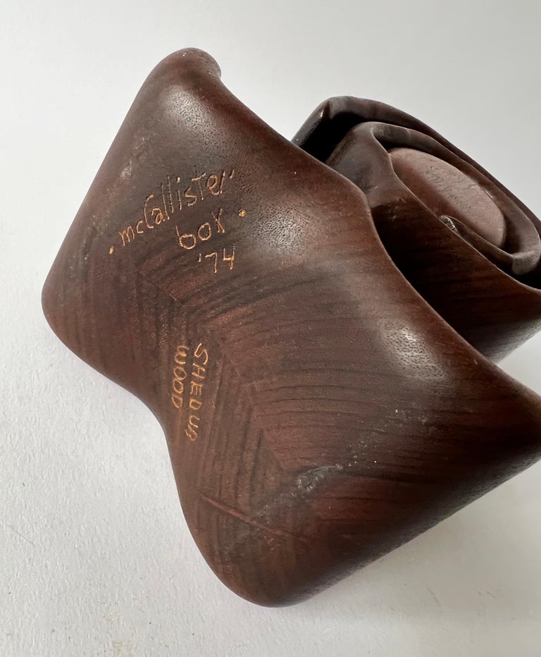 1974 Michael Graham McCallister Shedua Wood Stash Box For Sale at 1stDibs