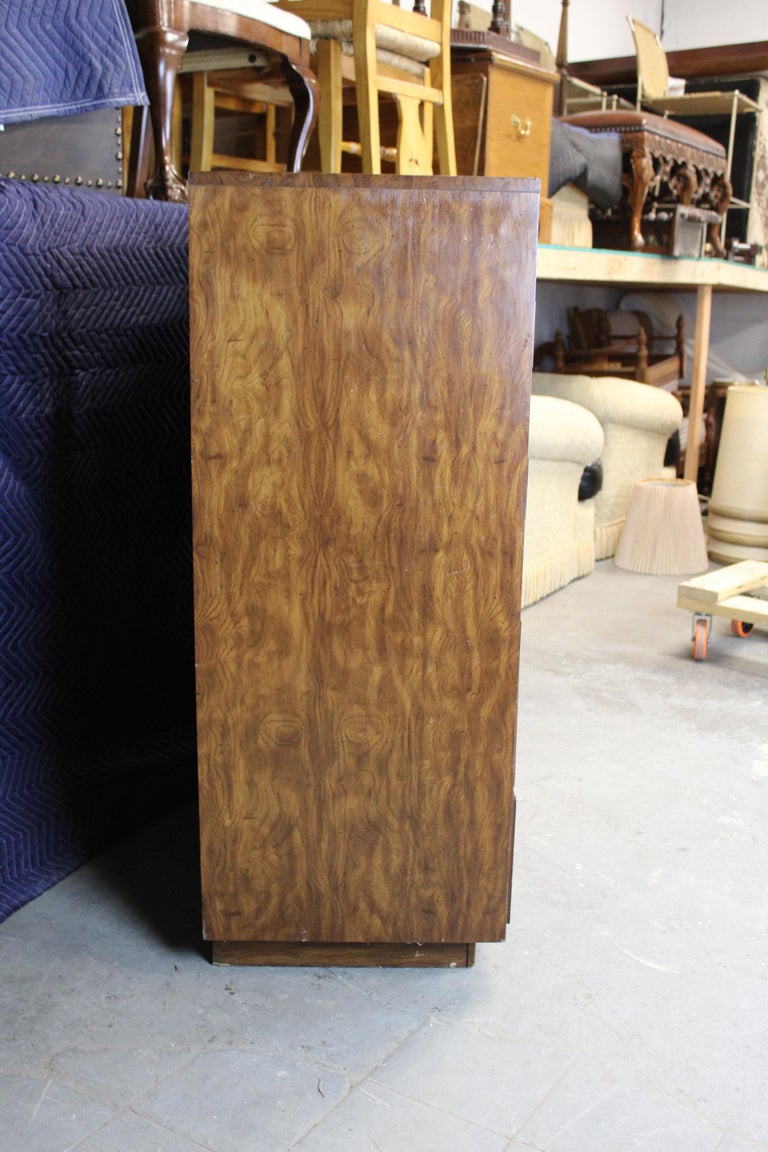 1975 Dixie Campaigner Walnut Highboy Chest of Drawers Campaign Dresser ...