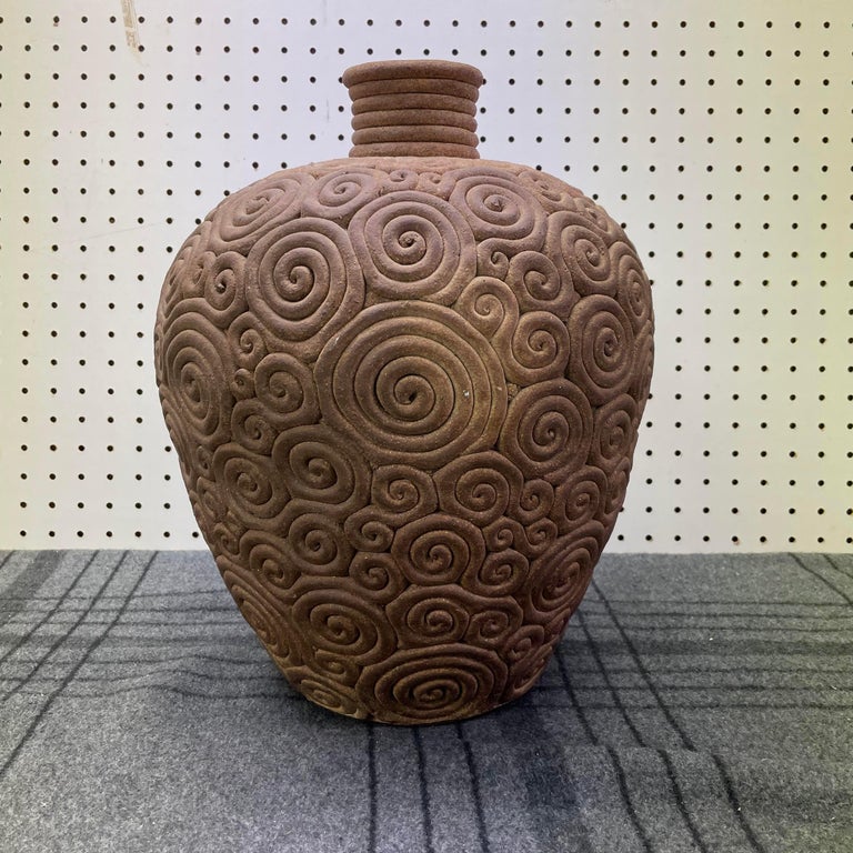 1976 Godart Stoneware Vase For Sale at 1stDibs