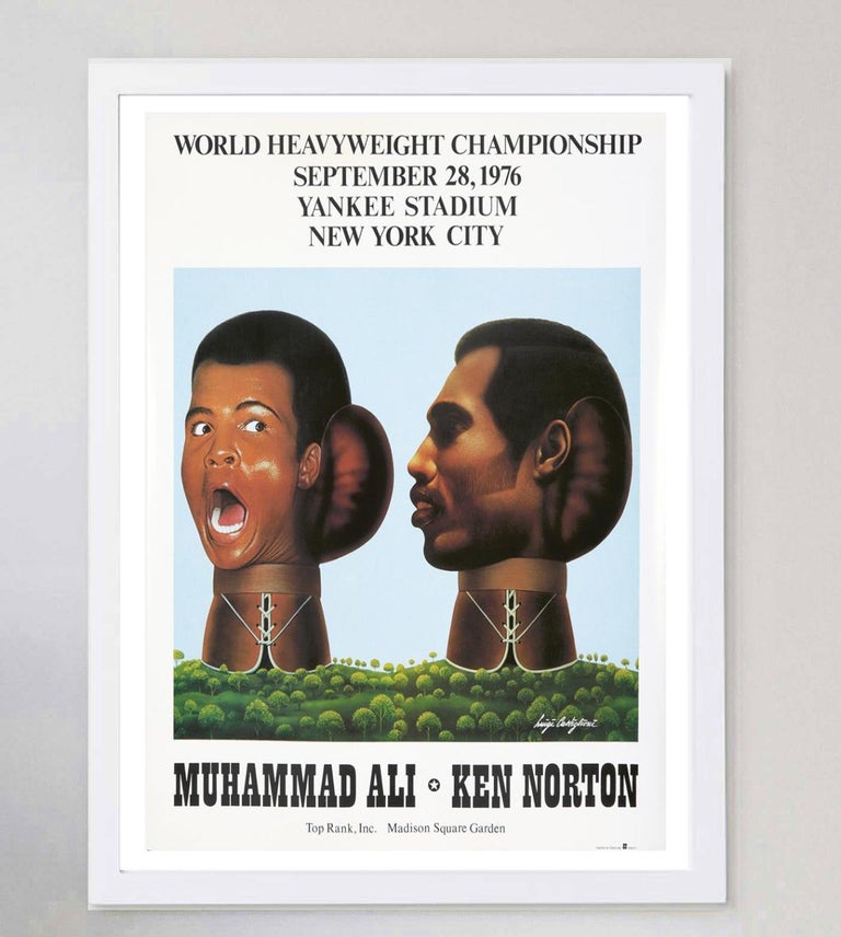 1976 Muhammad Ali vs Ken Norton Original Vintage Poster For Sale at 1stDibs