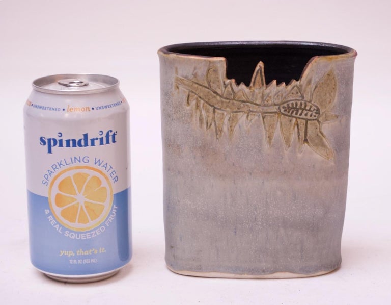 1976 Pale Blue Matte Glaze Studio Stoneware Vase by Pollack For Sale at ...