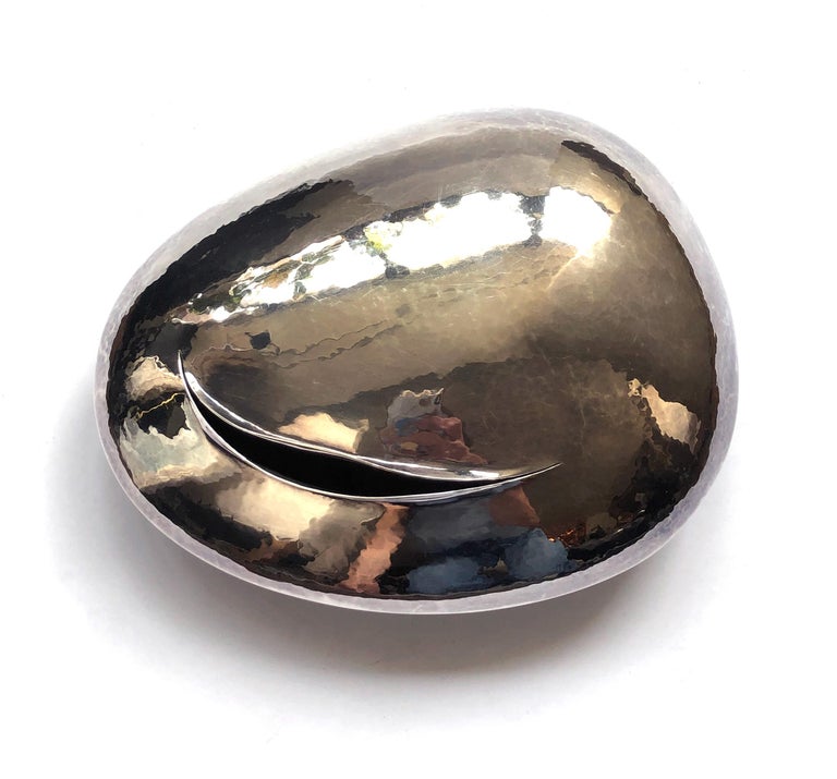 1977 Sterling Silver Sculpture by Theresia Hvorslev For Sale at 1stDibs