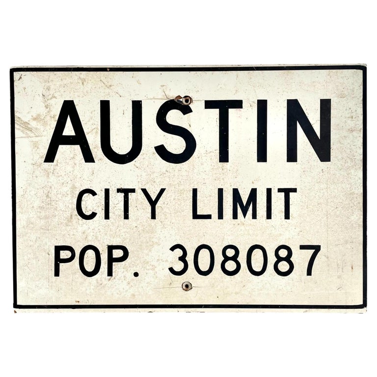 1978 Austin City Limit Sign at 1stDibs
