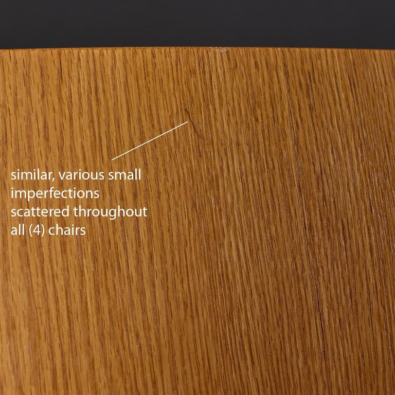 1978 Molded Plywood Armchair Set of '2' in Oak by Peter Danko for ...