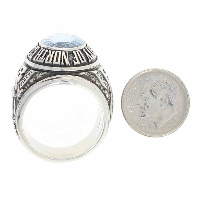 1978 University of North Carolina Class Ring 10 Karat Gold Synthetic ...