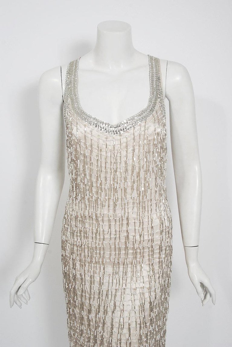 1979 Liza Minnelli Celebrity-Worn Andre Van Pier Couture Ivory Silk ...