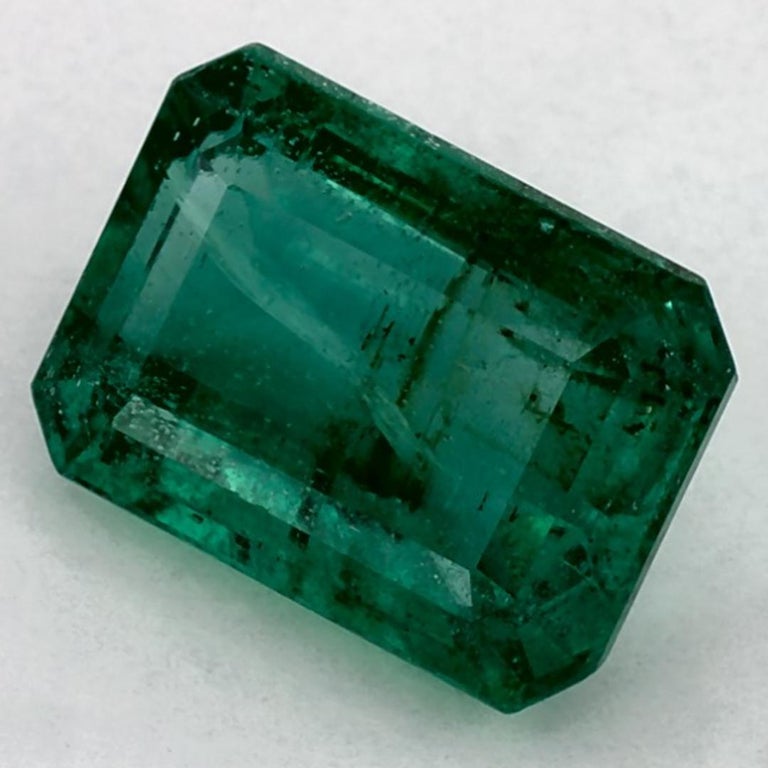 1.98 Carat Natural Emerald Octagon Loose Gemstone For Sale at 1stDibs