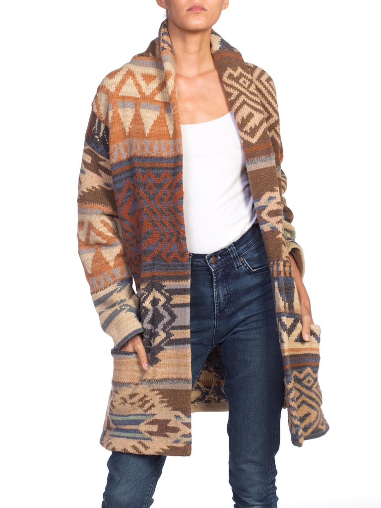 1980/90's Hand Knit Native American Style Ralph Lauren Lambs Wool ...