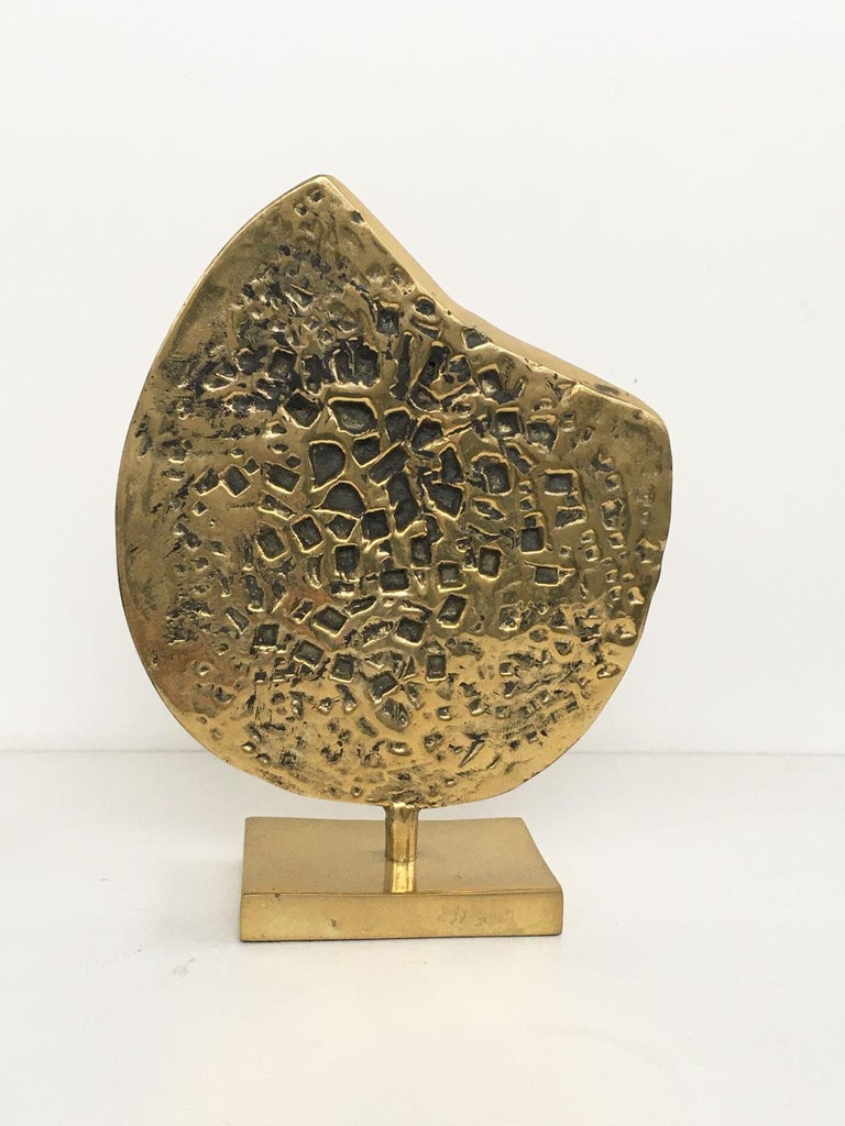 1980 Italy Bronze Abstract Sculpture by Lino Tiné Albero Città City ...
