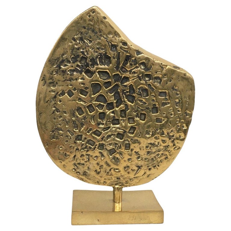 1980 Italy Bronze Abstract Sculpture by Lino Tiné Albero Città City ...